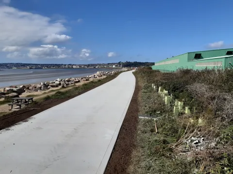 Marazion to Penzance Coastal Footpath with HighPave Concrete