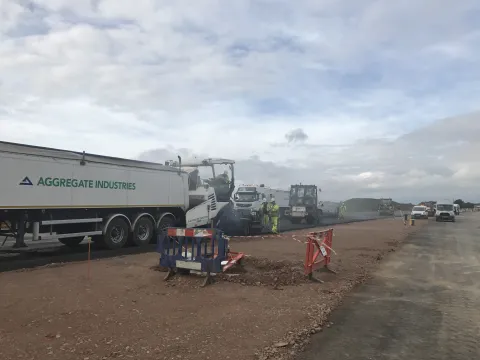 Secure road surfacing contract A14 project